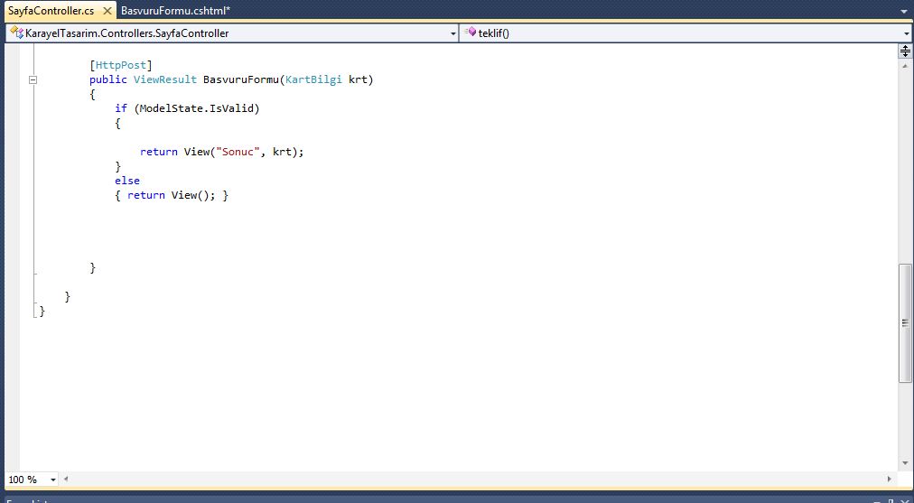 Aspnet Mvc De Forma Kontrol Ekleme Aspnet Mvc Aspnet Mvc Eticaret Ve İçerik Yönetimi